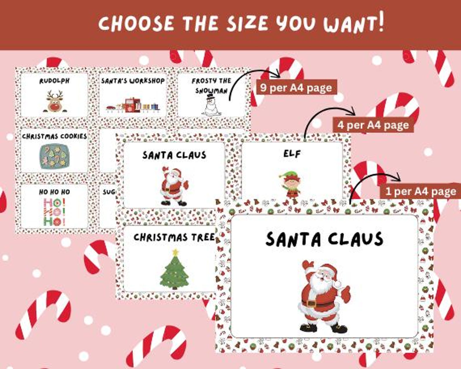 Christmas Charade for Kids Printable Christmas Pictionary Digital Print ...