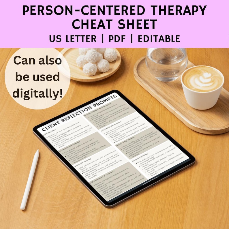Person Centered Therapy Cheat Sheet, Person-centered Therapy Key ...