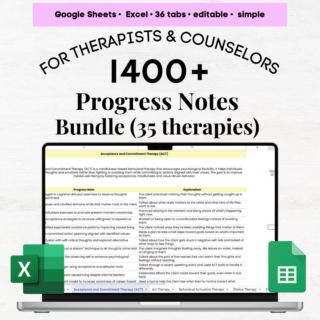 Therapy Progress Notes Cheatsheet, Mental Health Therapy Notes, Therapy ...