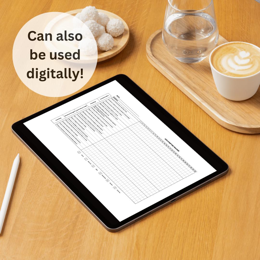 OCD Symptom Tracker Print PDF OCD Symptom Tracking Printable Obsessed ...