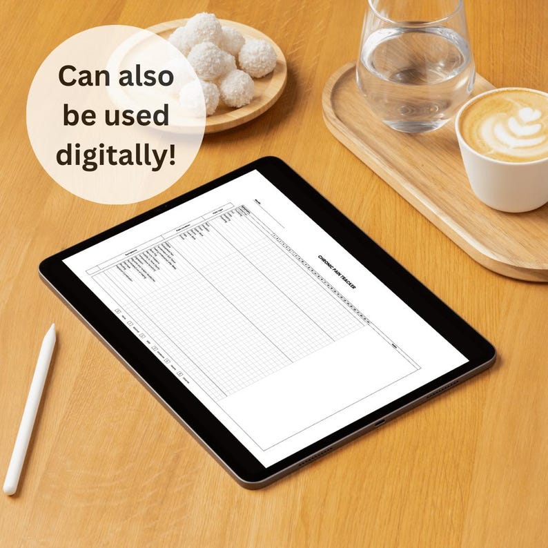 Chronic Pain Tracker Printable PDF Pain Management Tracker Chronic Pain ...