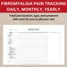Fibromyalgia Tracker Printable PDF Fibromyalgia Symptoms Fibromyalgia ...