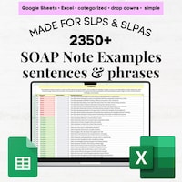 Occupational Therapy SOAP Note, SOAP Note Quick Guide, Pediatric ...