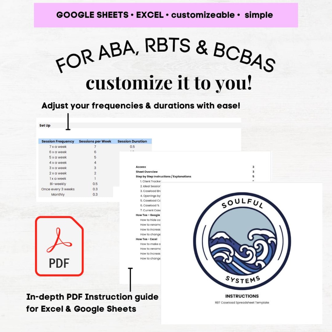 BCBA Caseload Tracker, Caseload Manager ABA, Caseload Planner, Bcba ...