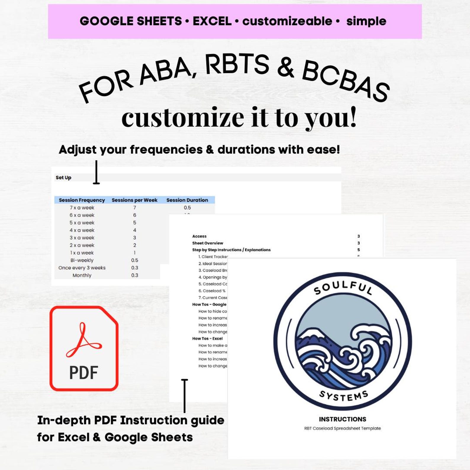 BCBA Caseload Tracker, Caseload Manager ABA, Caseload Planner, Bcba ...