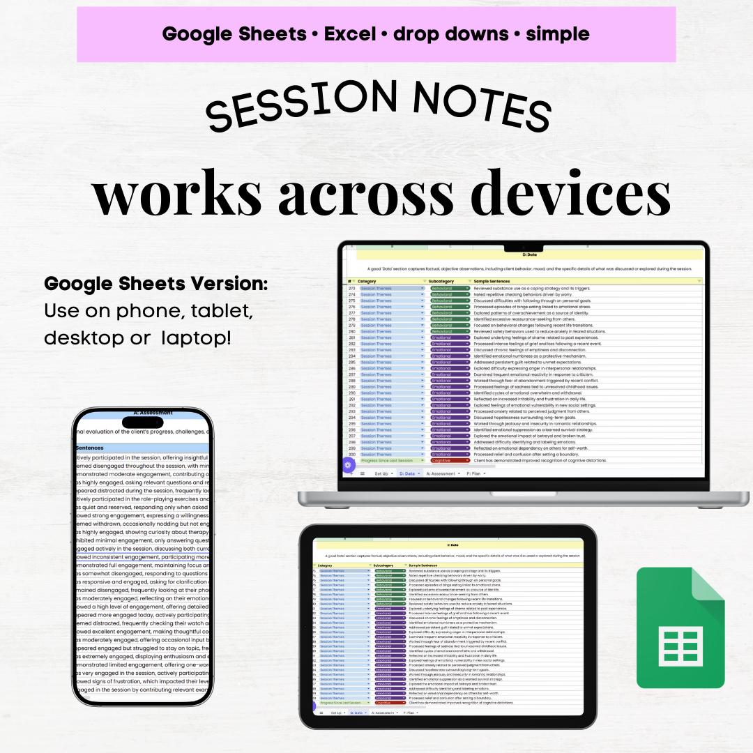 DAP Notes Examples, Therapy Progress Note Cheat Sheet, DAP Note, Dap ...