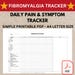 Fibromyalgia Tracker Printable PDF Fibromyalgia Symptoms Fibromyalgia ...