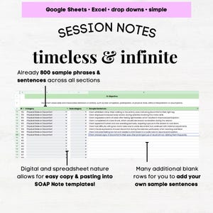 ABA SOAP Note Sentences, Aba Progress Note, Aba Session Note, Rbt ...