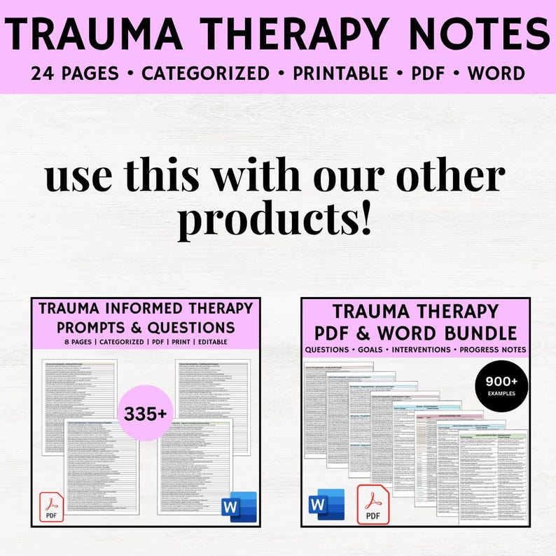 Trauma Note, Trauma Therapy Progress Notes, Trauma Progress Notes ...