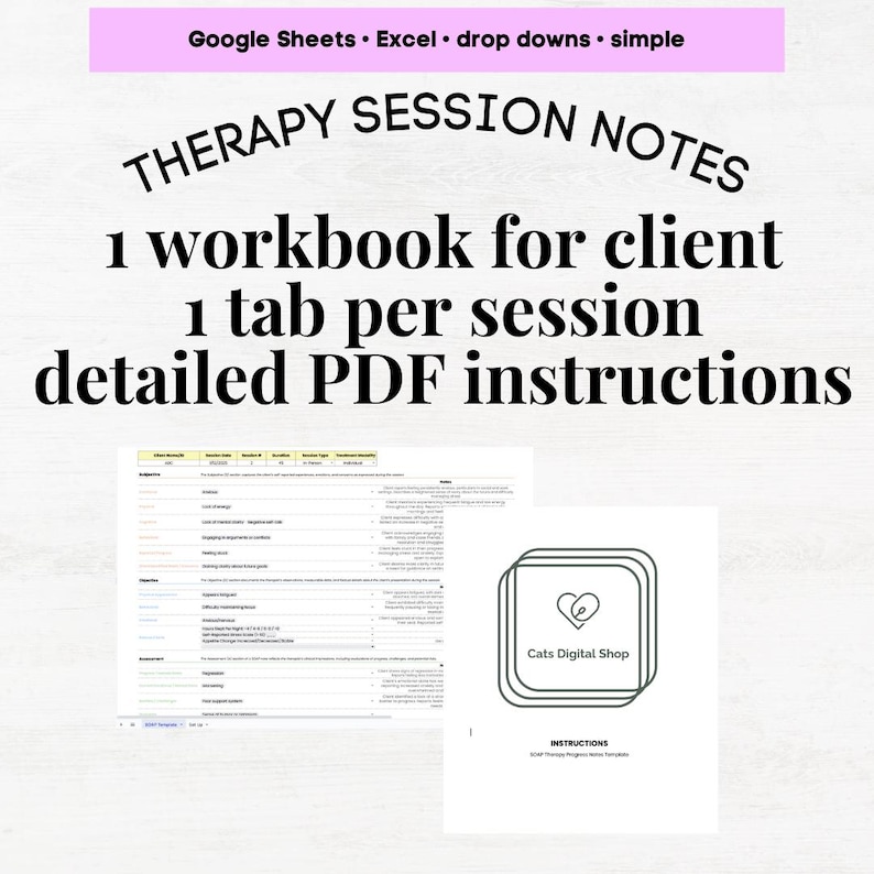 SOAP Notes Therapy Template, SOAP Notes, SOAP Therapy Note, Soap Note ...