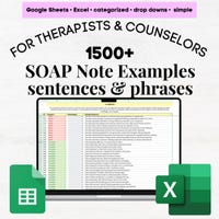 Downloadable SOAP Note Template - Etsy