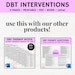 DBT Intervention, DBT Cheat Sheet Interventions, Cbt Dbt Interventions ...