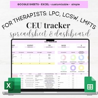 CEU Tracker Template Printable Pdf, Continuing Education Tracker ...