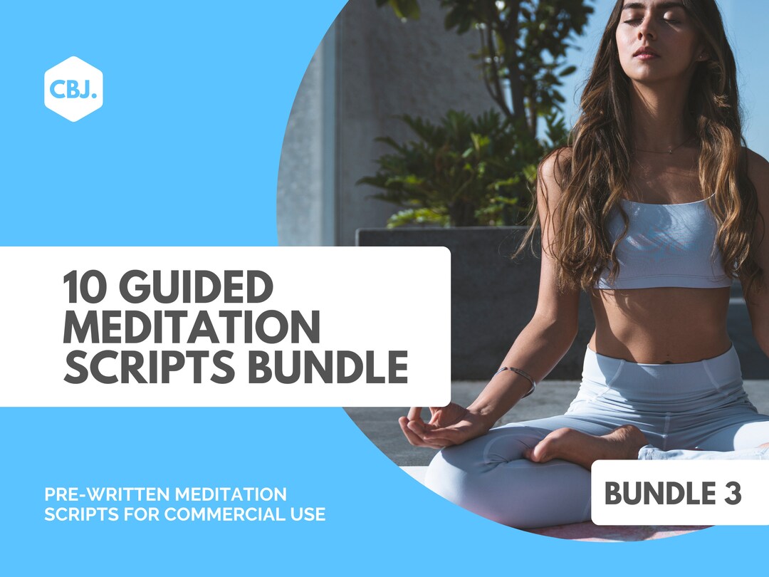 10 Guided Meditation Scripts Bundle 3 Easy to Follow Beginner Practices ...