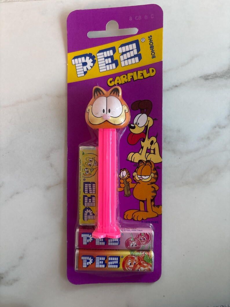 Garfield, Nermal, Arlene, Garfield With Hat Pez From 1990s - Etsy