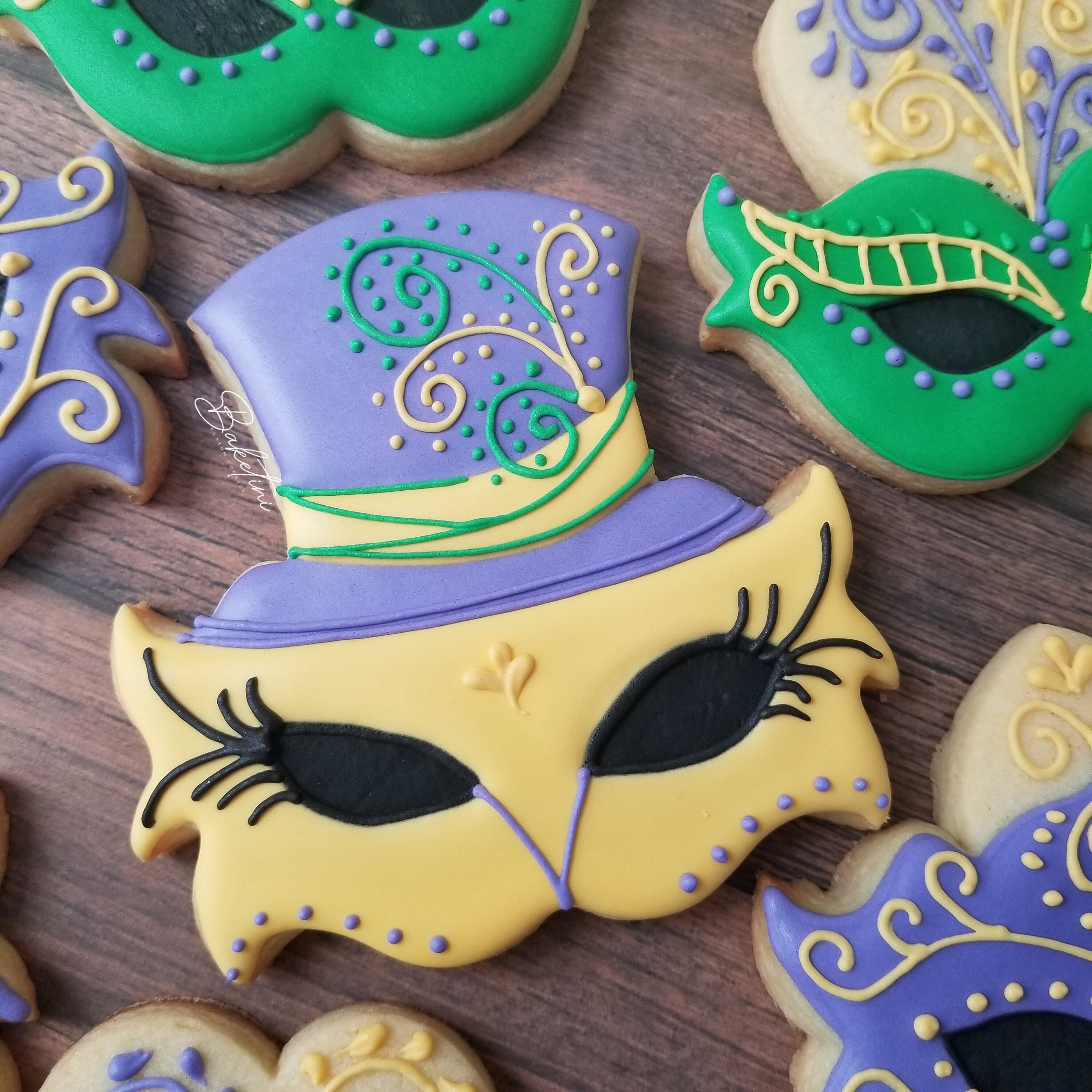 Mardi Gras Mask Cookies Fat Tuesday New Orleans Carnival - Etsy