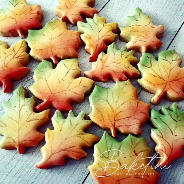 Leaf Cookies - Etsy
