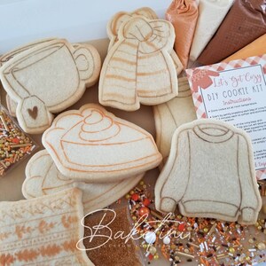 Cozy Fall DIY Cookie Kit Decorate Your Own Sweater Weather Scarf ...