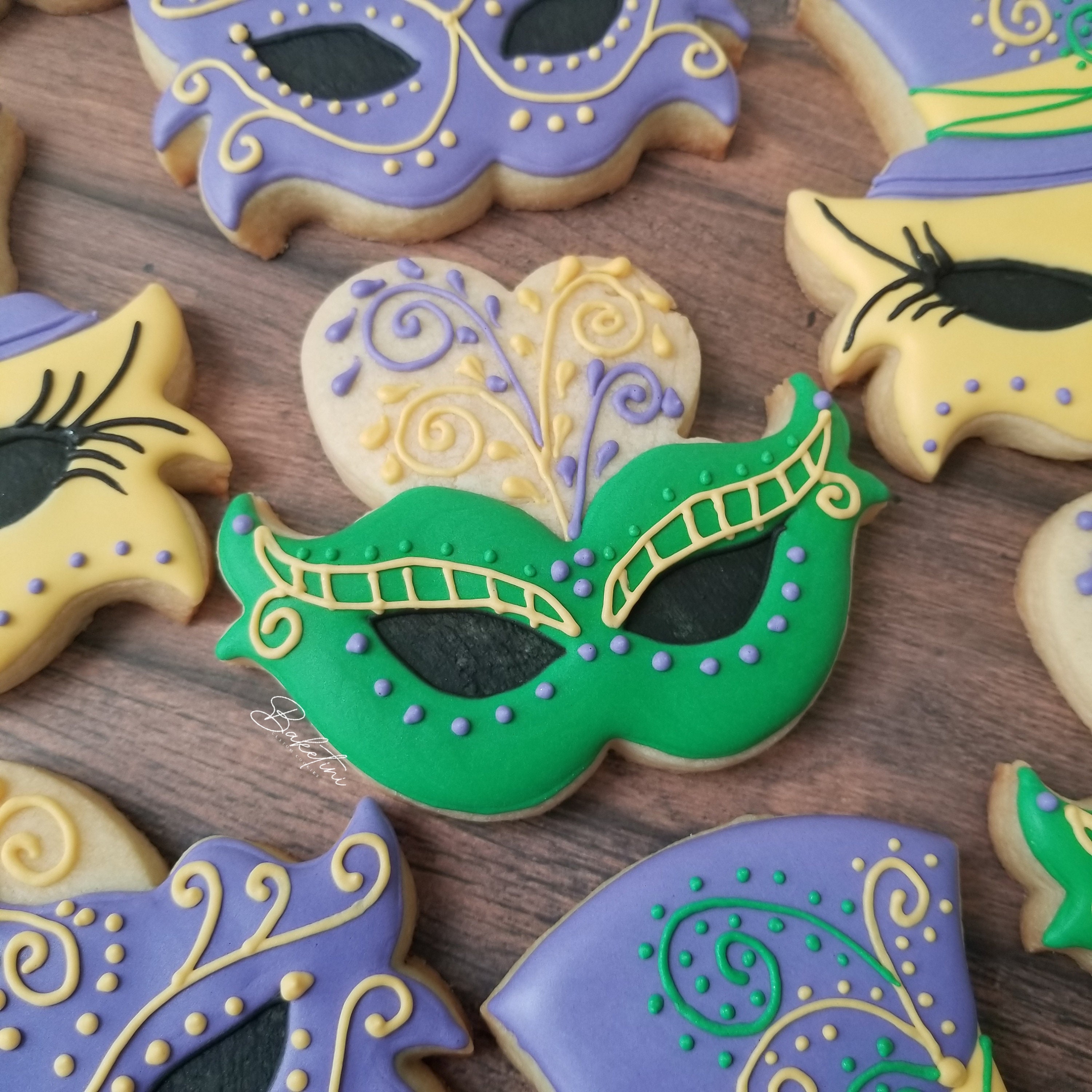 Mardi Gras Mask Cookies Fat Tuesday New Orleans Carnival - Etsy