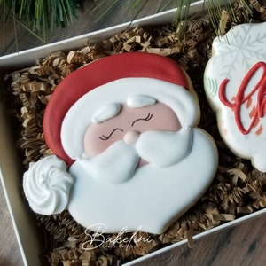 Merry Christmas 3pc Cookie Gift Set Holiday Gift Box Santa and Mrs ...