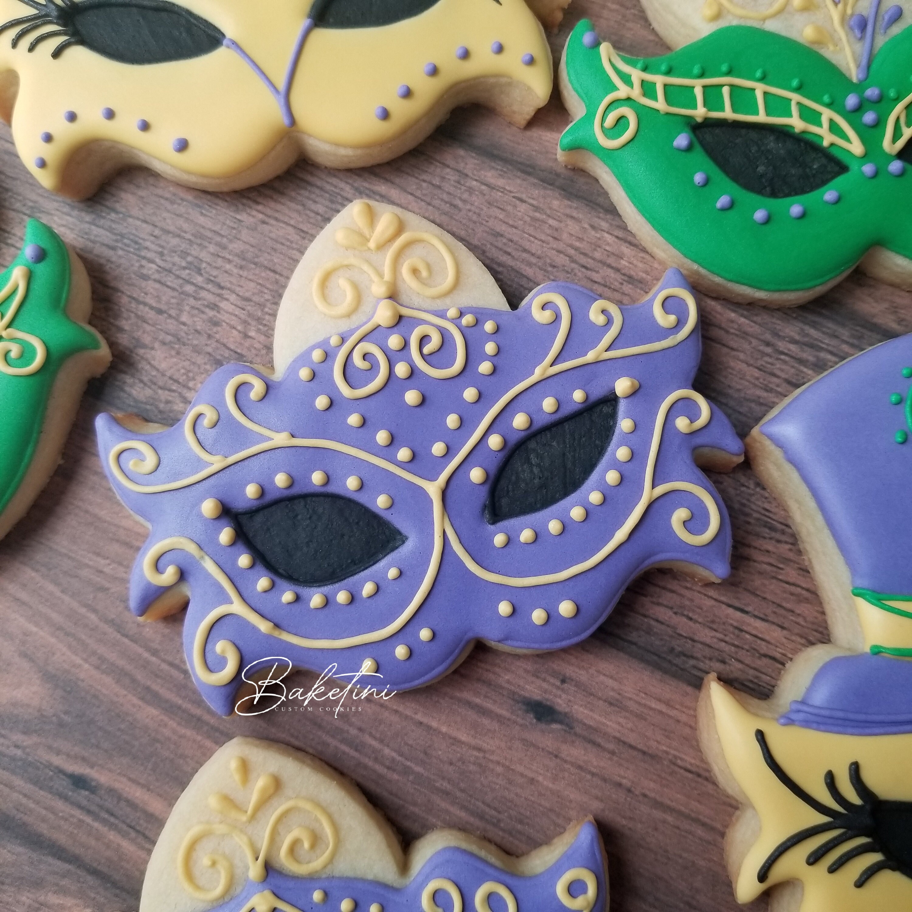 Mardi Gras Mask Cookies Fat Tuesday New Orleans Carnival - Etsy