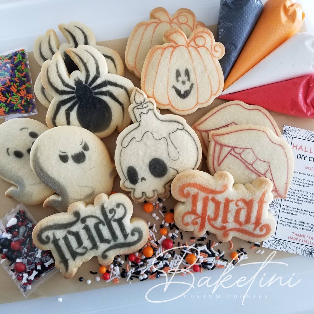 Halloween DIY Cookie Decorating Kit Decorate Your Own Cookies Ghost ...