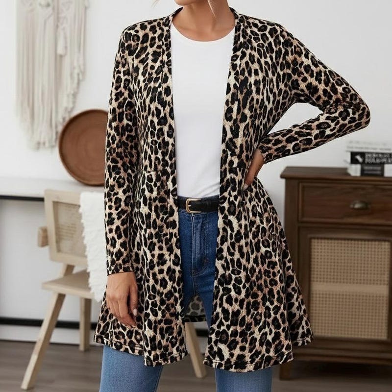 Vintage Cheetah Cardigans - Etsy