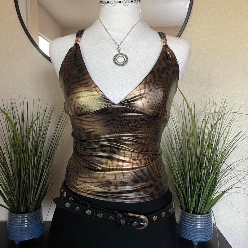 Mesh Overlay Top Vintage Leopard Reviews - Etsy Canada