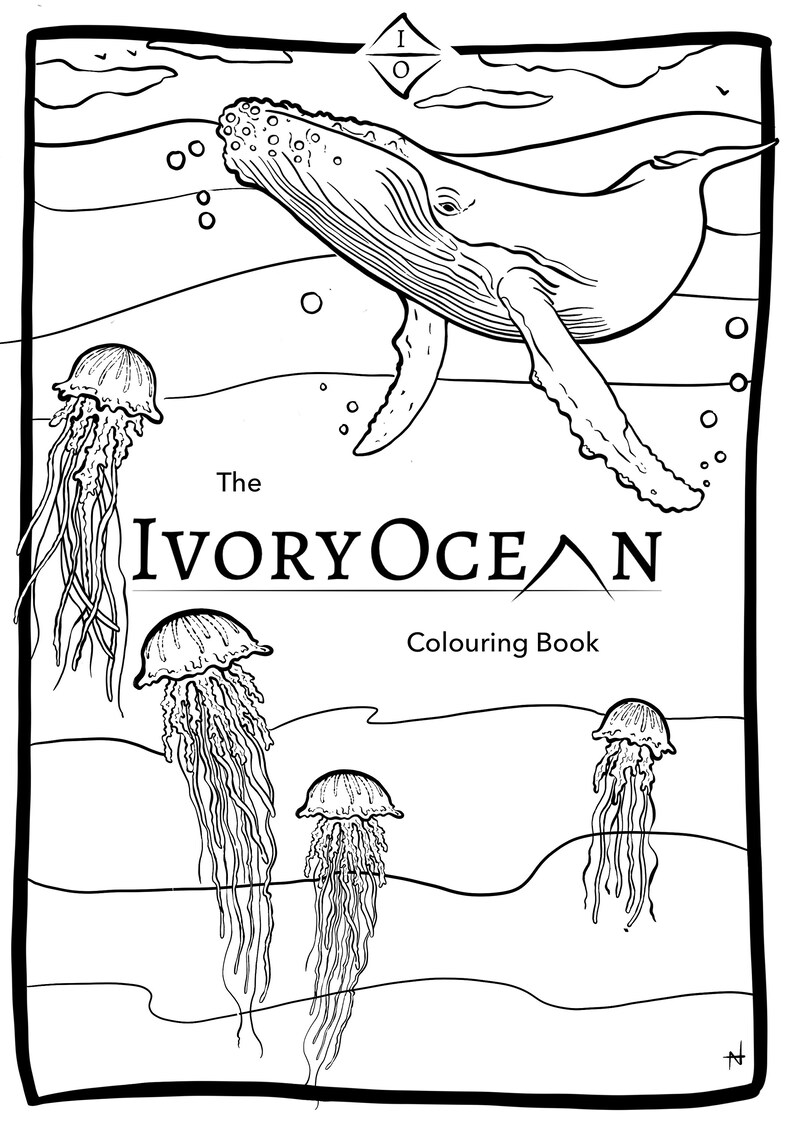 Ivory Ocean's Colouring Book, Colouring in Book, Ocean Creatures ...