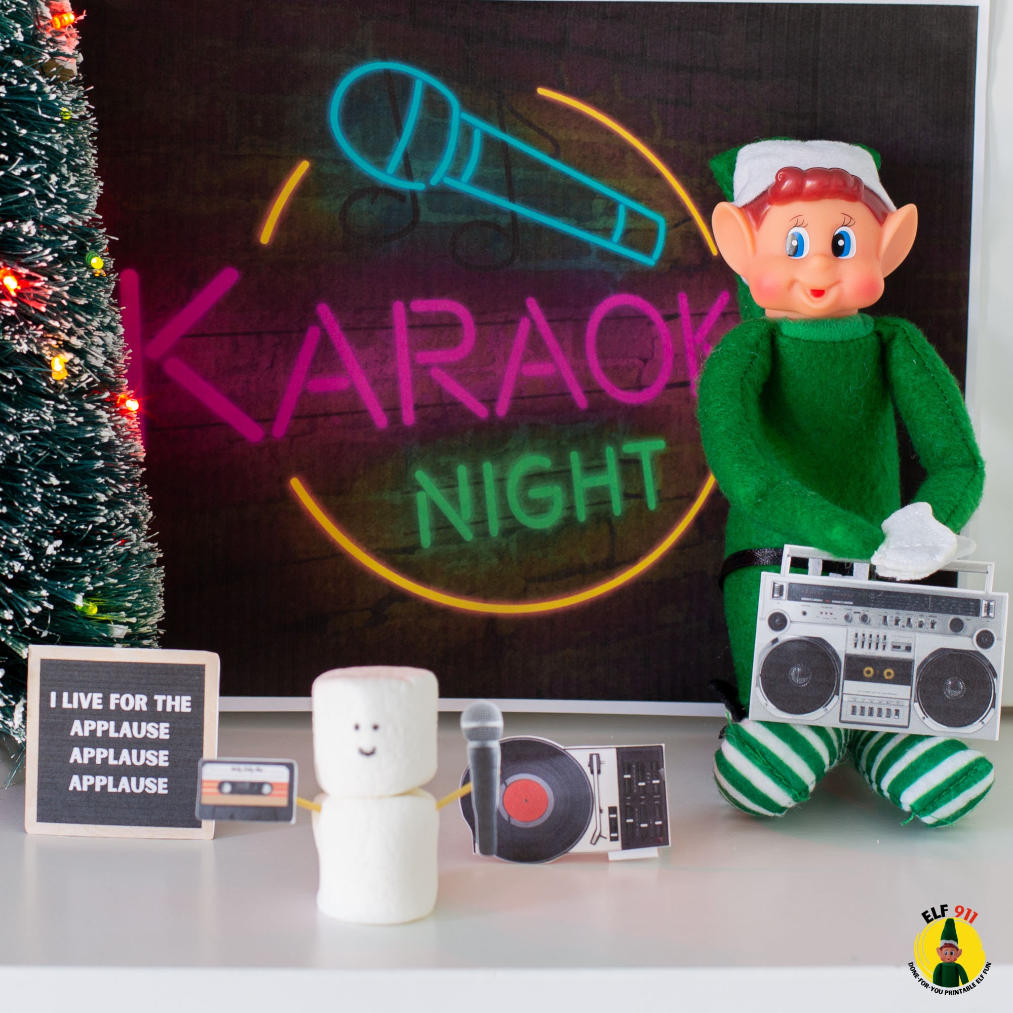 Elf 911 Printable Karaoke Night Kit - Etsy