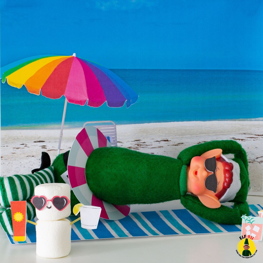 Elf 911 Printable Beach Day Kit - Etsy