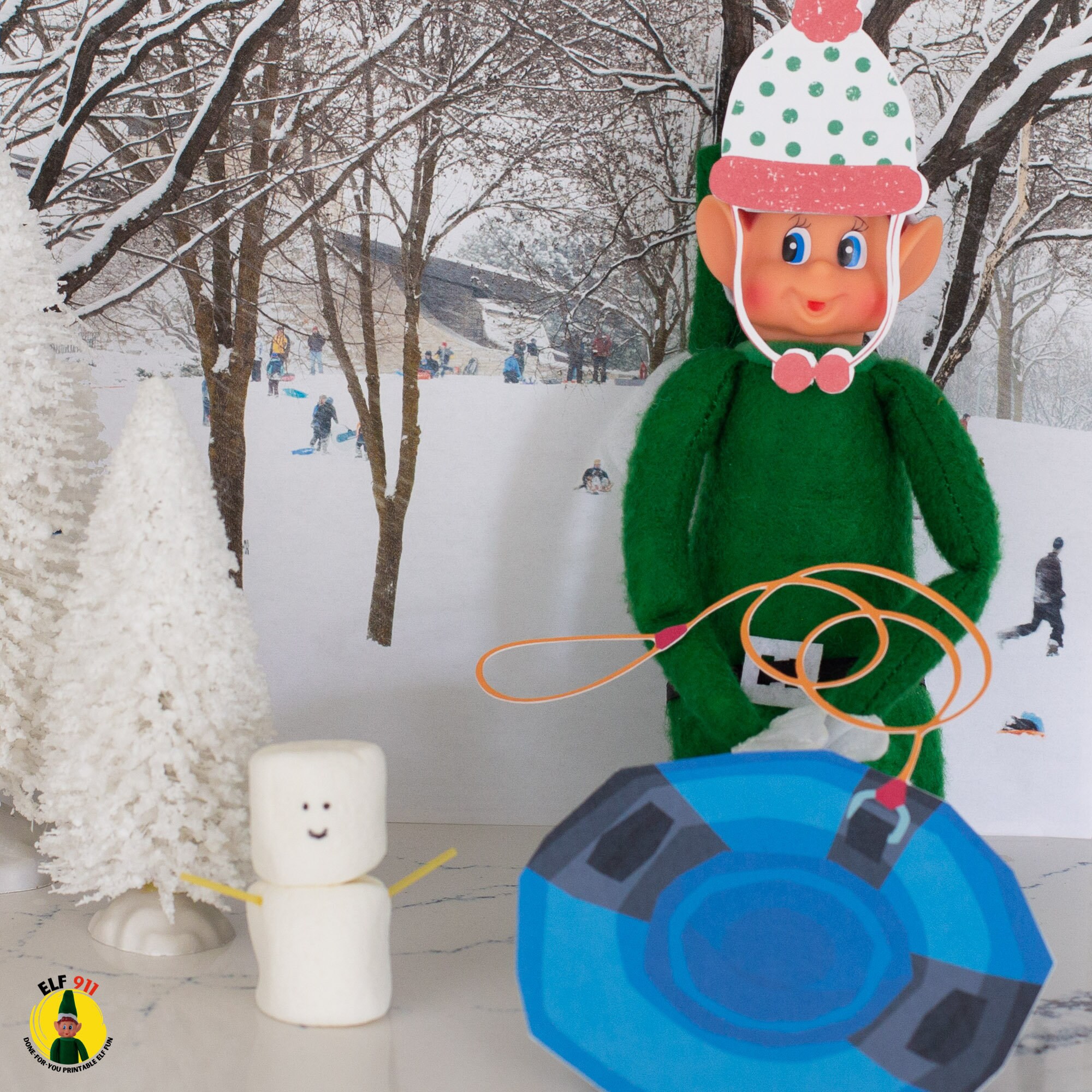 Elf 911 Sledding Day Printable Kit - Etsy