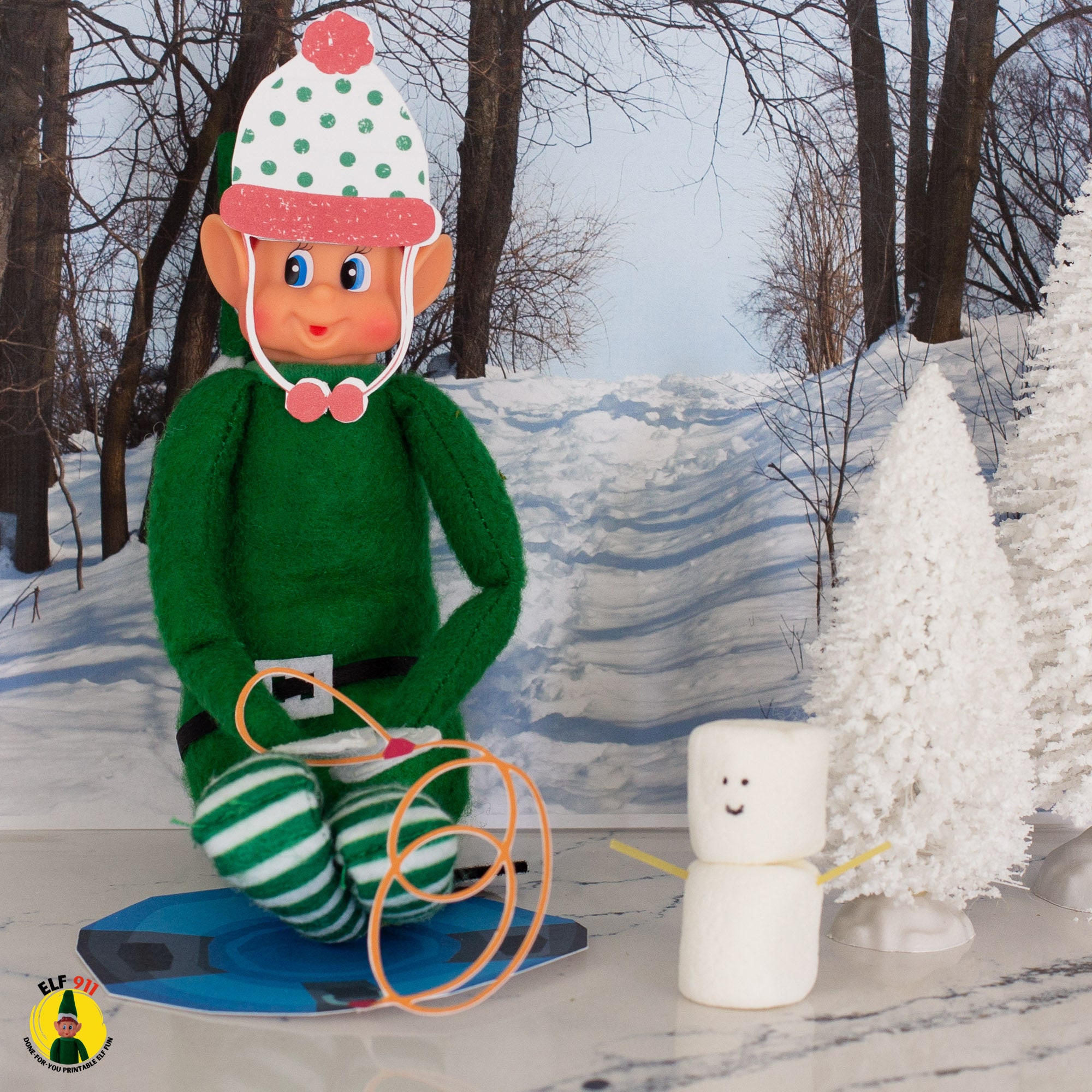 Elf 911 Sledding Day Printable Kit - Etsy
