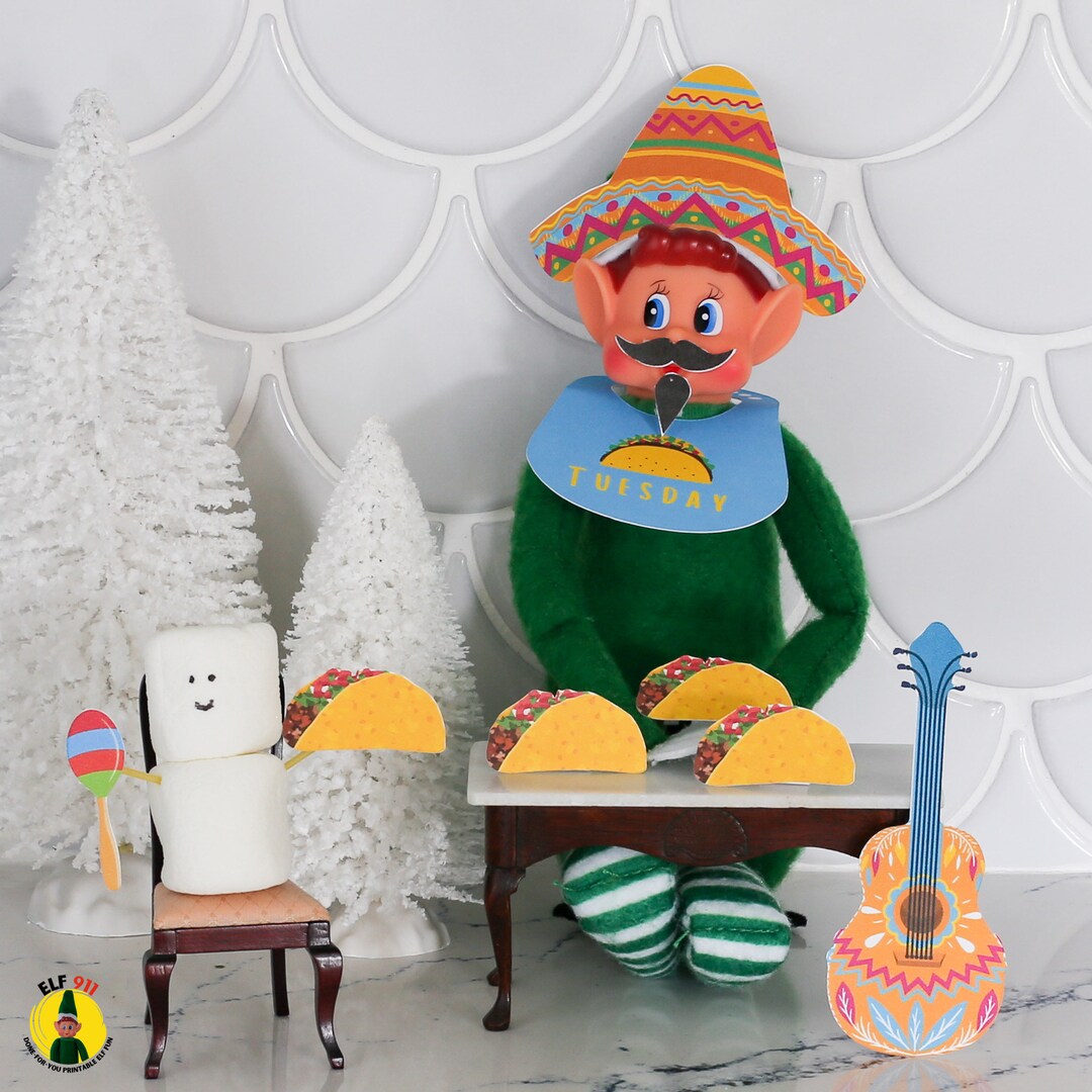Elf 911 Printable Taco Tuesday Set - Etsy