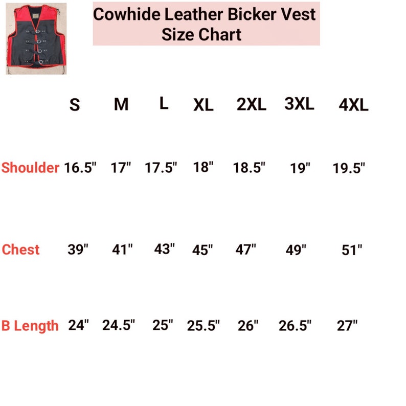 Full Grain Cowhide Bicker Vest - Etsy