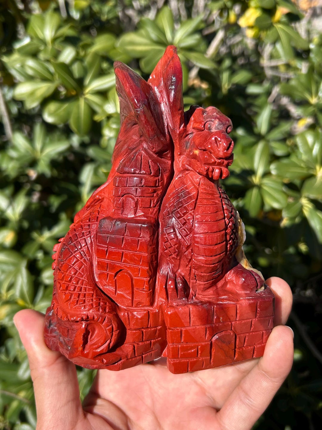 Mookaite Dragon Carving | Mookaite Crystal | Mookaite Carving ...