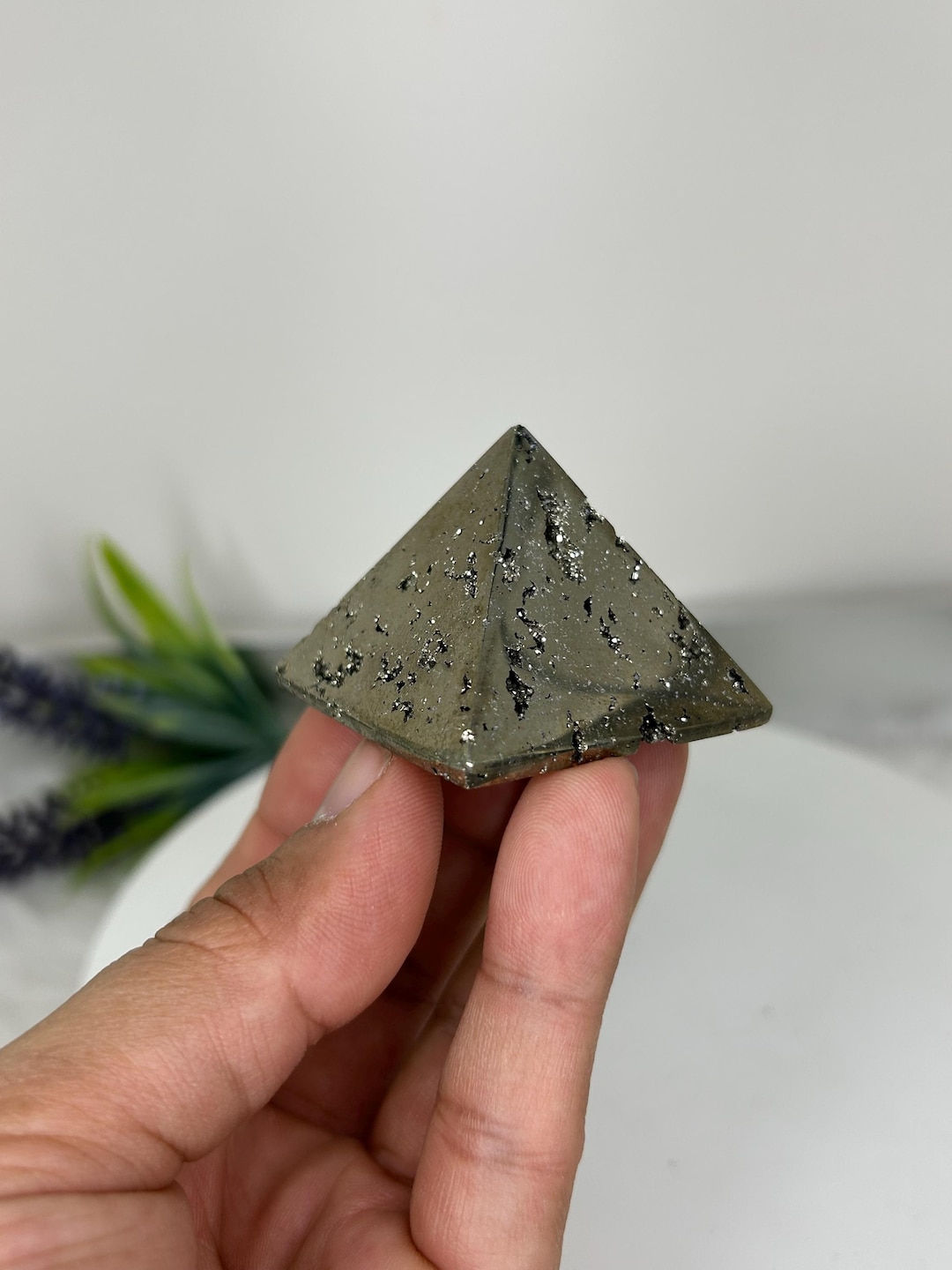 Pyrite Pyramid | Peruvian Pyrite Pyramid | Pyrite Carving | Pyrite ...