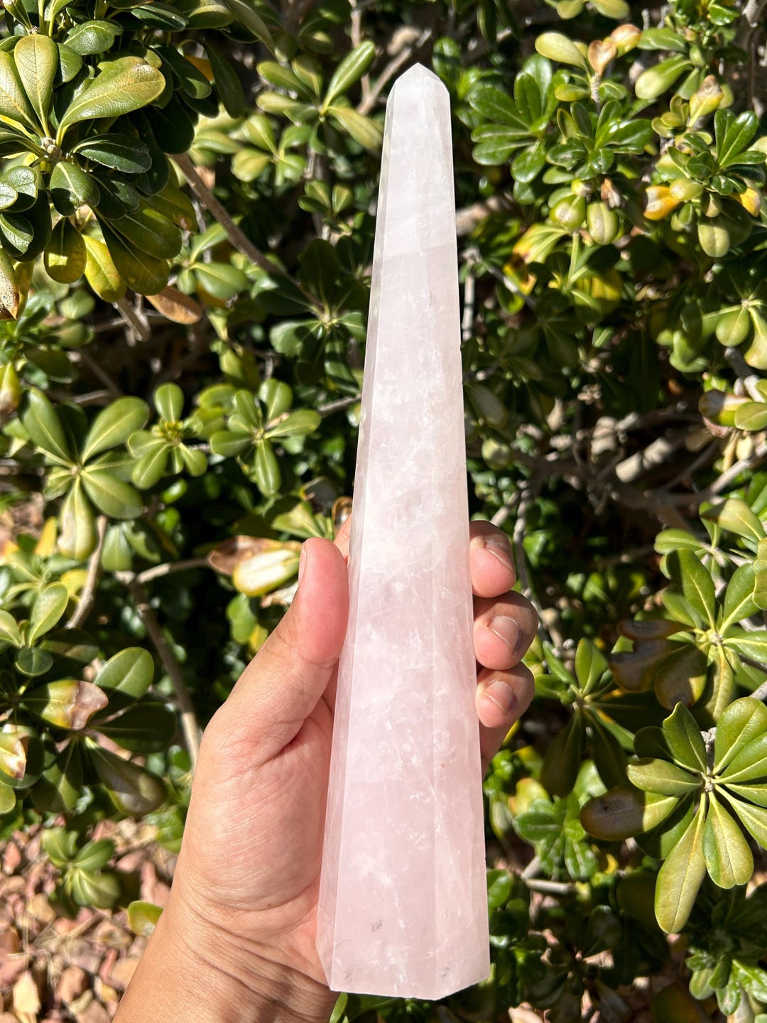Rose Quartz Tower | 10 Inch Tower | Rose Quartz Crystal | Rose Quartz ...