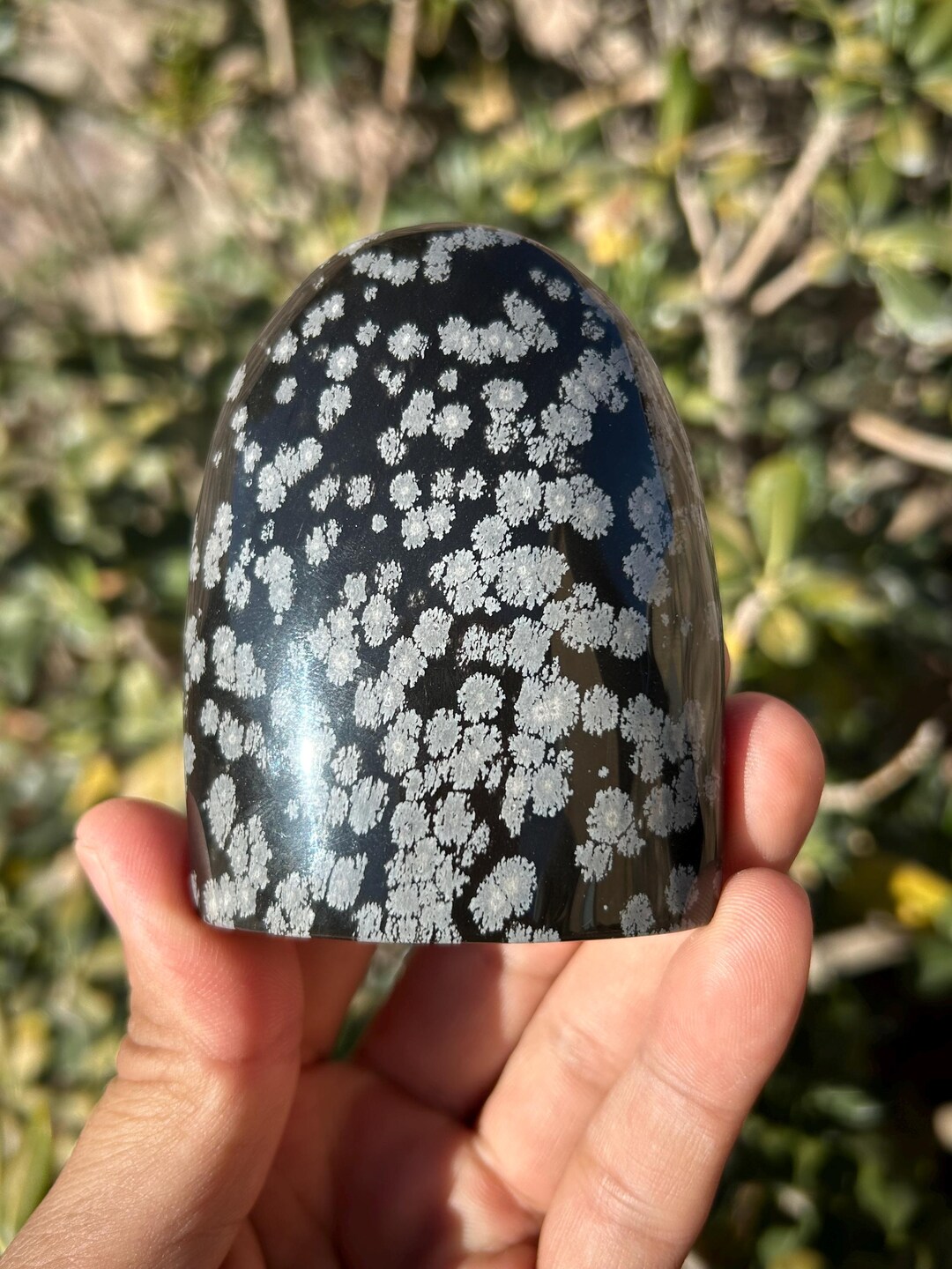 Snowflake Obsidian Freeform Snowflake Obsidian Carving Snowflake ...