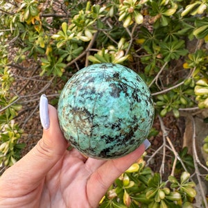 African Turquoise Sphere | High Quality African Turquoise| Crystals for ...
