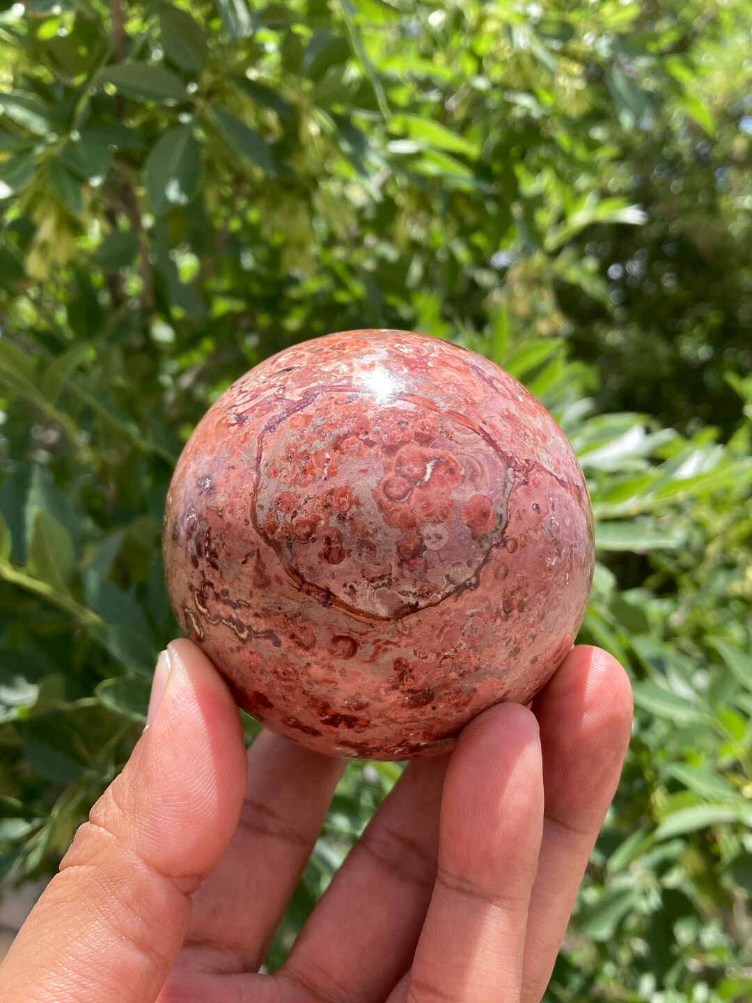 RARE Fire Calcite Sphere | Recent Discovery From Mexico | No 1 - Etsy