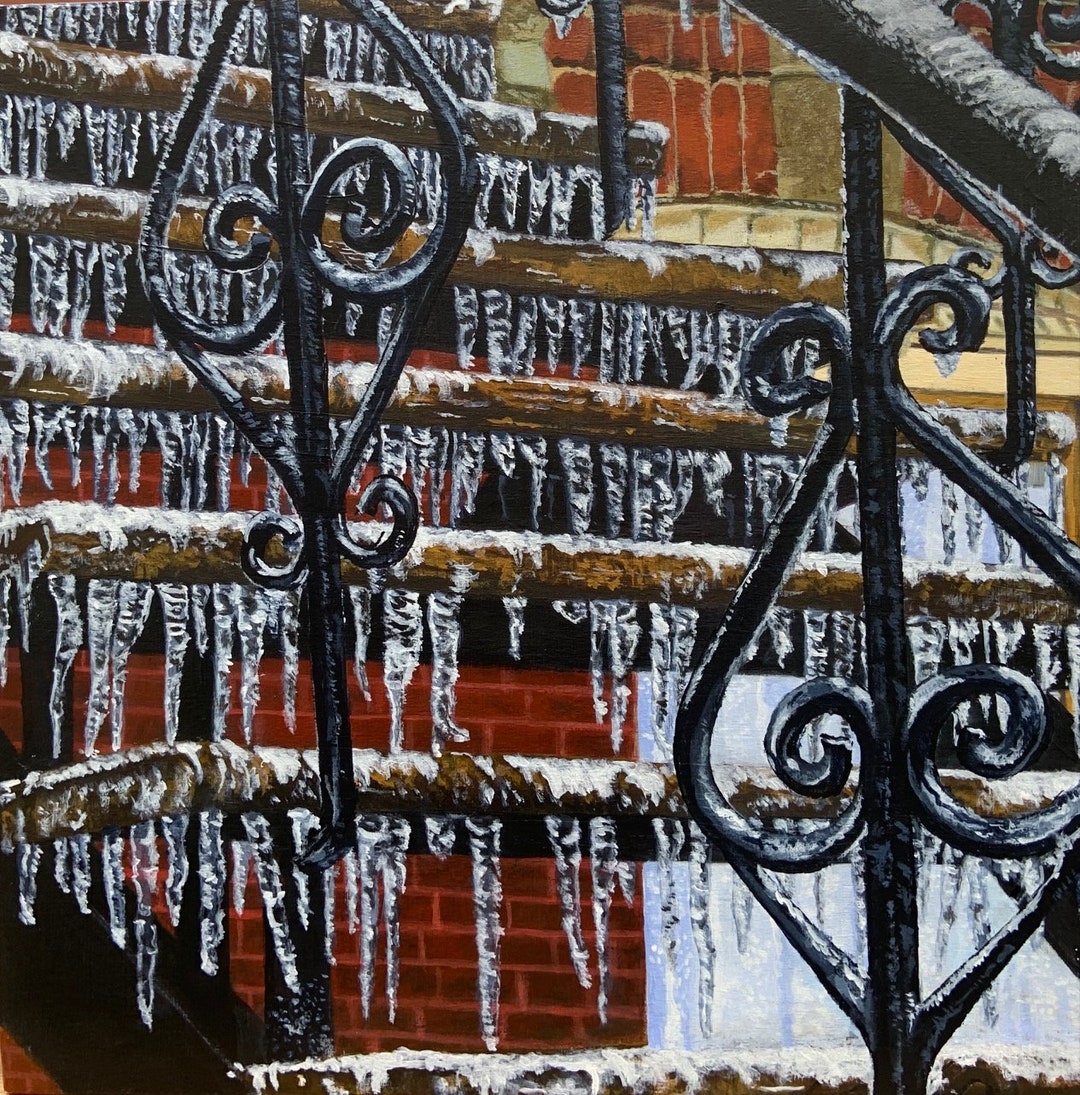 Frozen Stairs, Montreal, Montreal Scenes, Montreal Stairs, Montreal ...