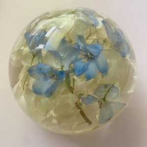 Dried Flower Sphere, Custom Bouquet Preservation, Floral Orb, Wedding ...