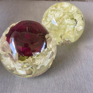 Dried Flower Sphere, Custom Bouquet Preservation, Floral Orb, Wedding ...