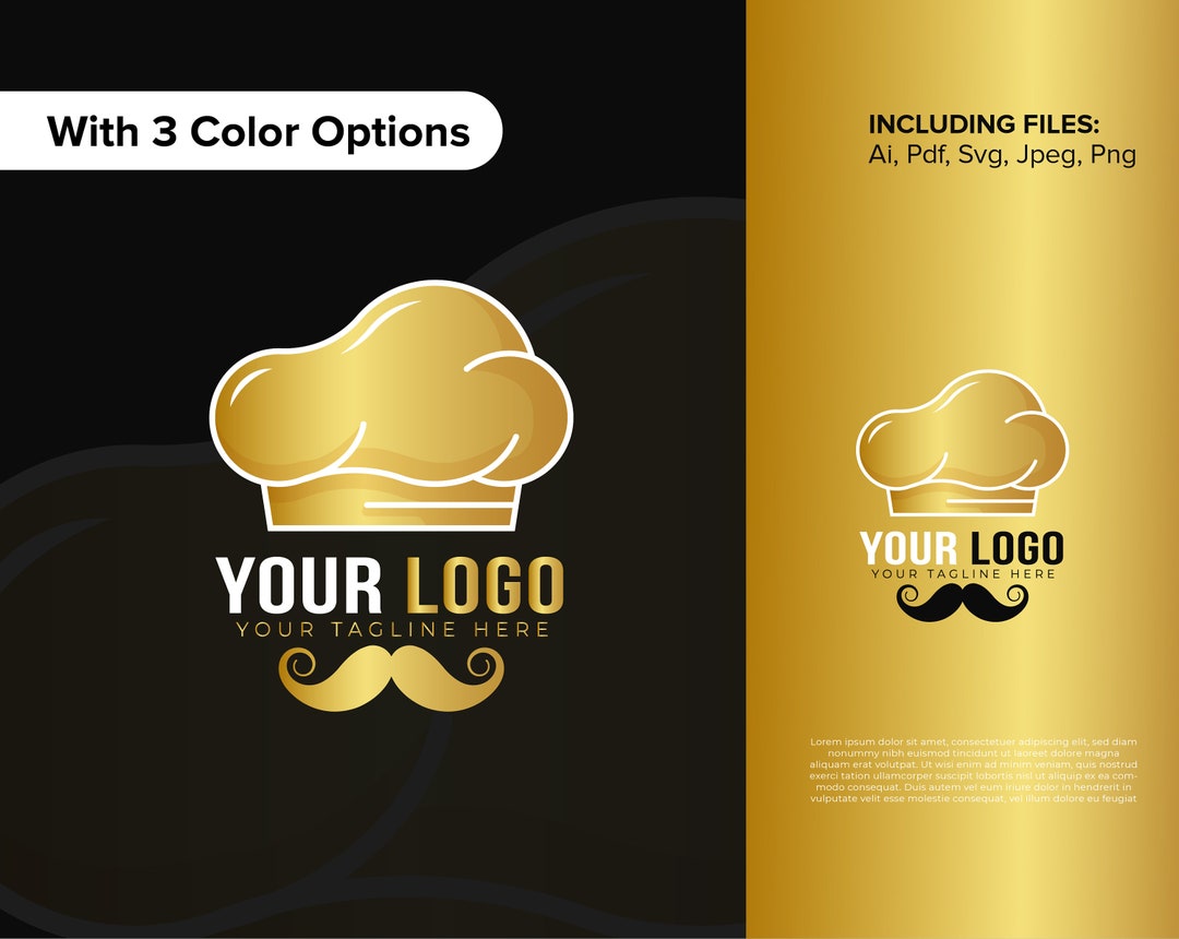DIGITAL Custom Logo Design, Cooking Logo, Chef Logo, Catering Logo ...