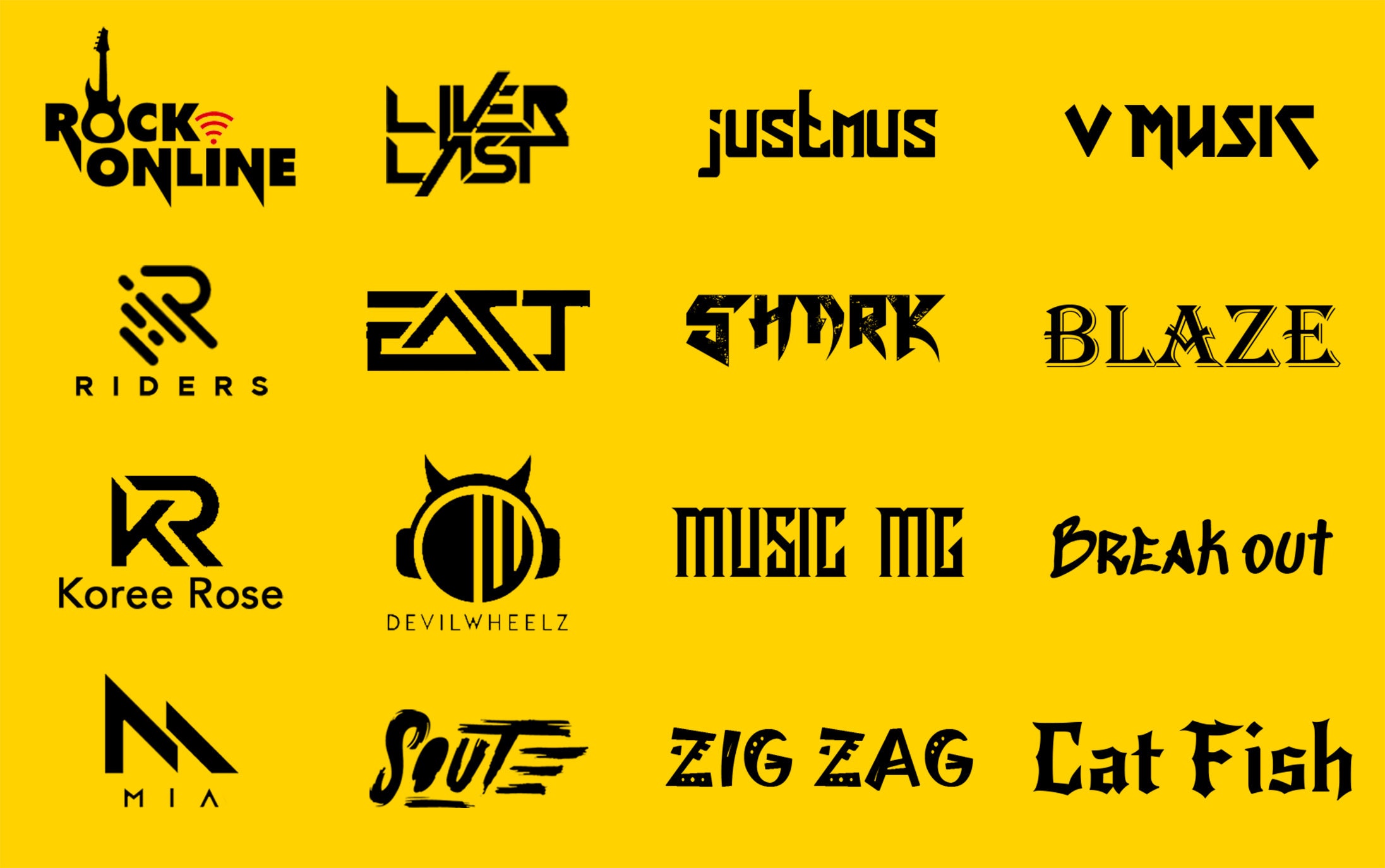 I Will Design Design Custom Dj,band,music Logo - Etsy
