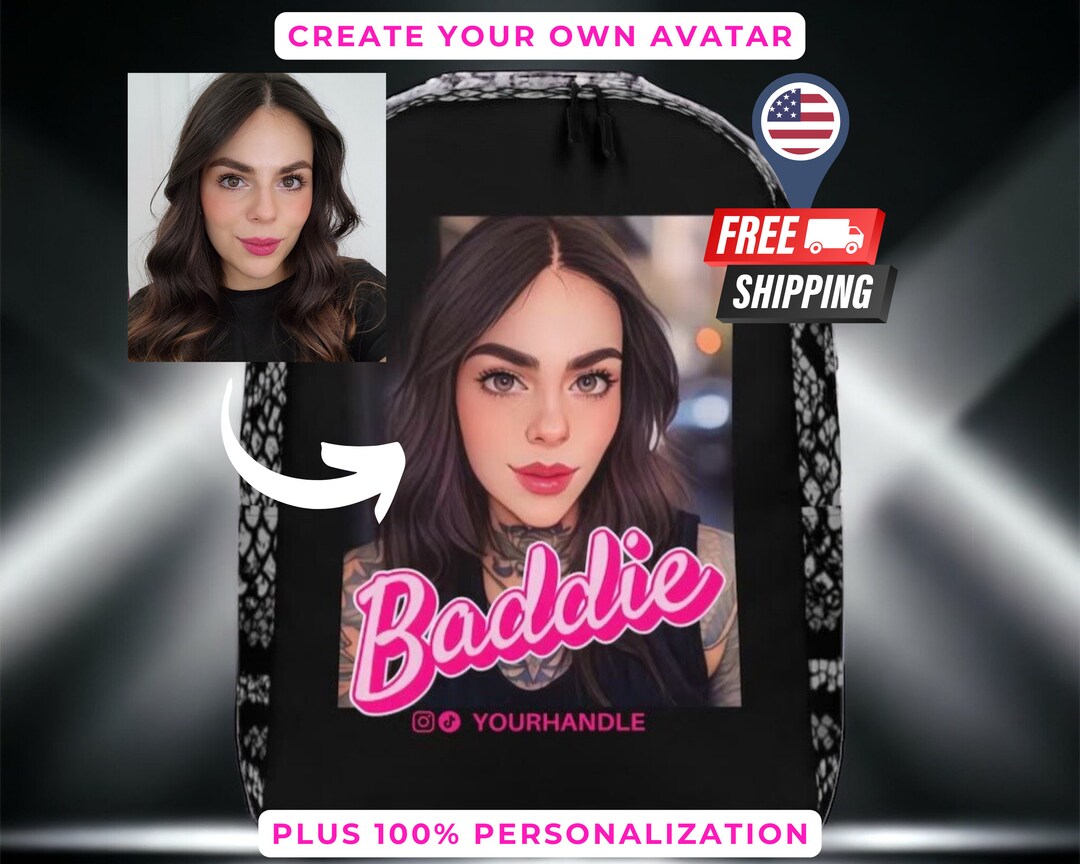 Baddie Backpack Boss Bitch Backpack Stylish Urban Fashion Bag for ...