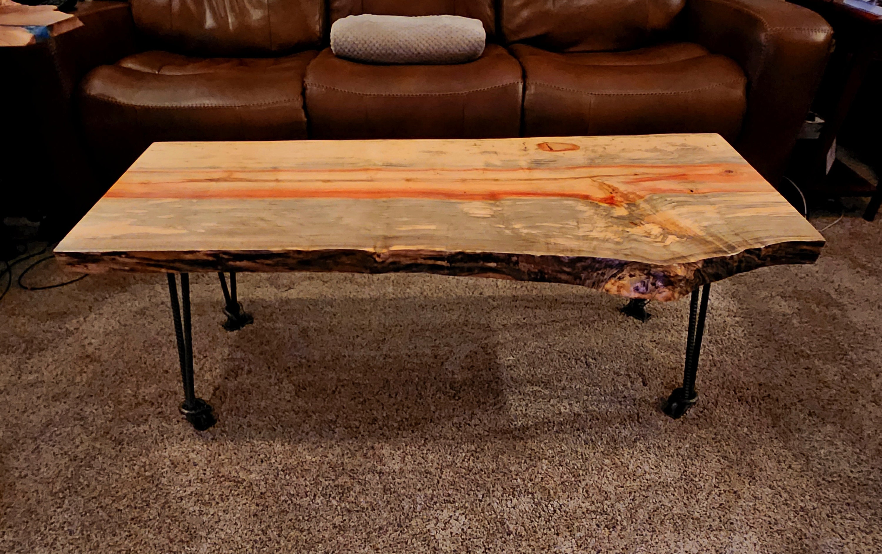 Flaming Box Elder - Live-edge Coffee Table - Etsy
