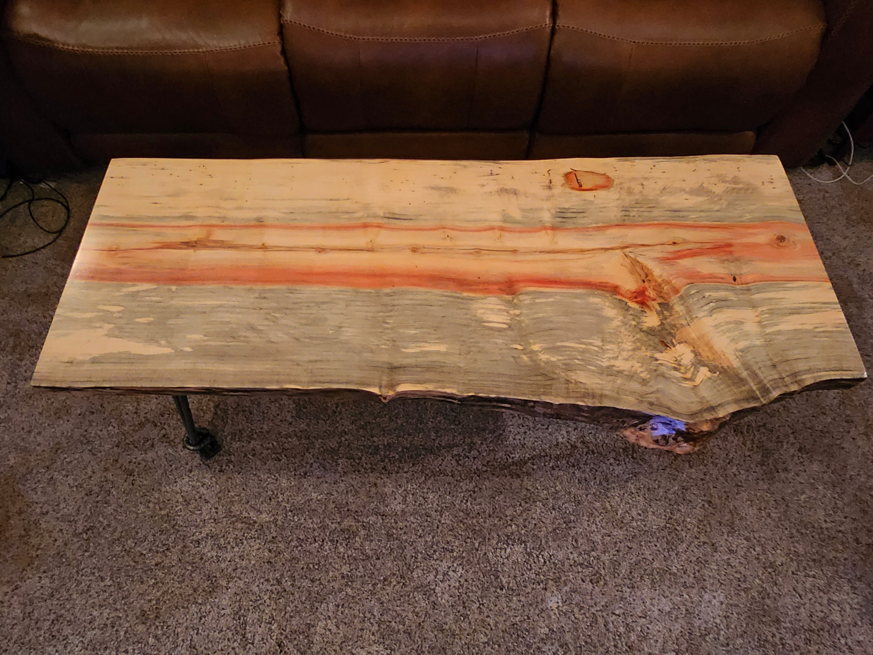 Flaming Box Elder - Live-edge Coffee Table - Etsy