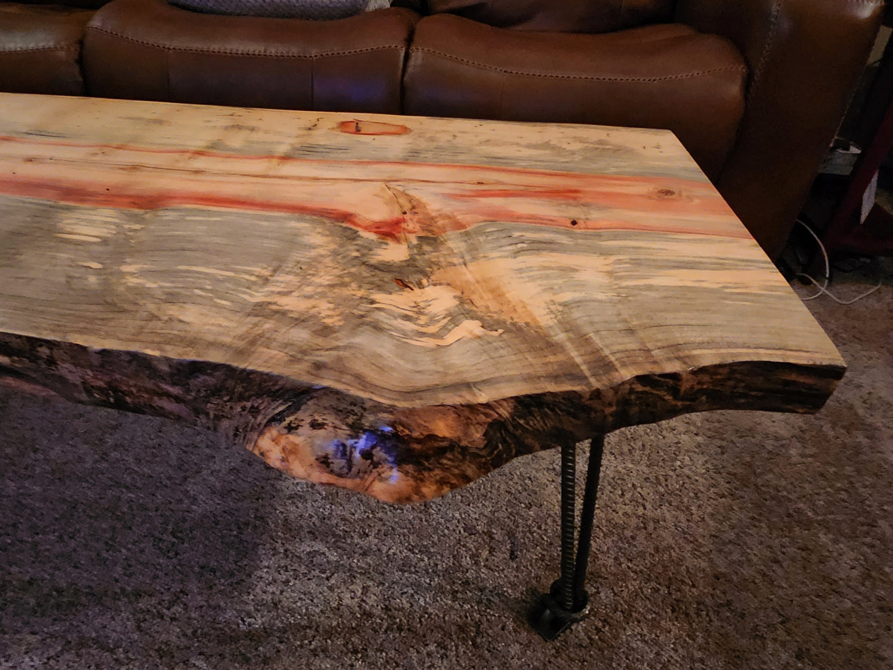 Flaming Box Elder - Live-edge Coffee Table - Etsy